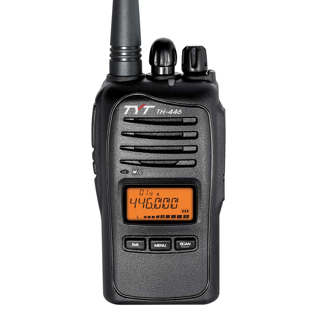 TYT TH-446 PMR446/UHF/70 cm handheld transceiver with FM broadcast rad ...