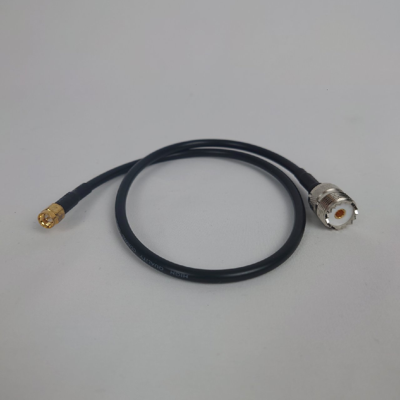 SO239 [PL259 Female] to SMA Male RG58 patch lead - 500 mm length ...
