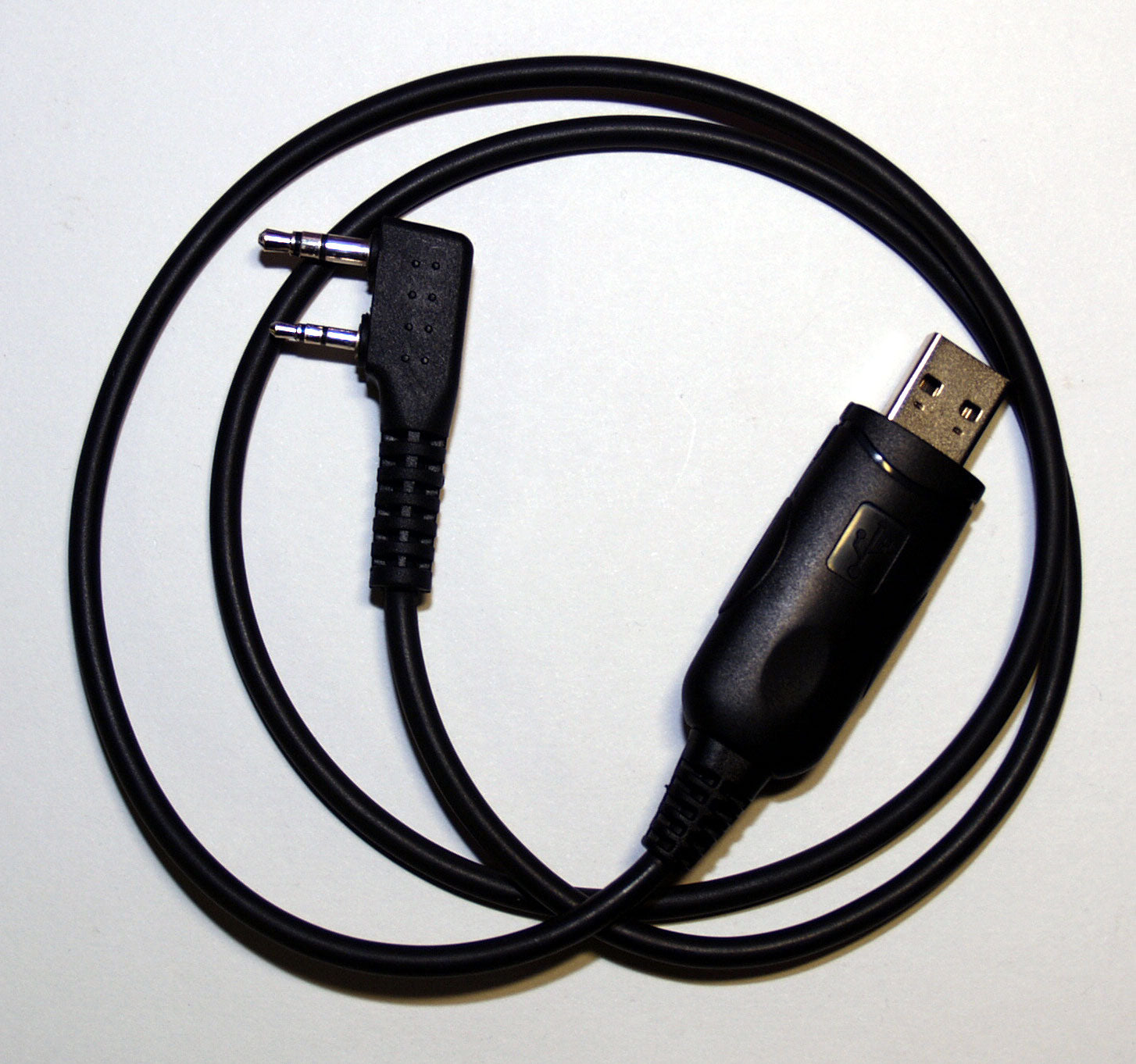 USB Programming Cable for Handheld Transceivers with Kenwood-type two ...